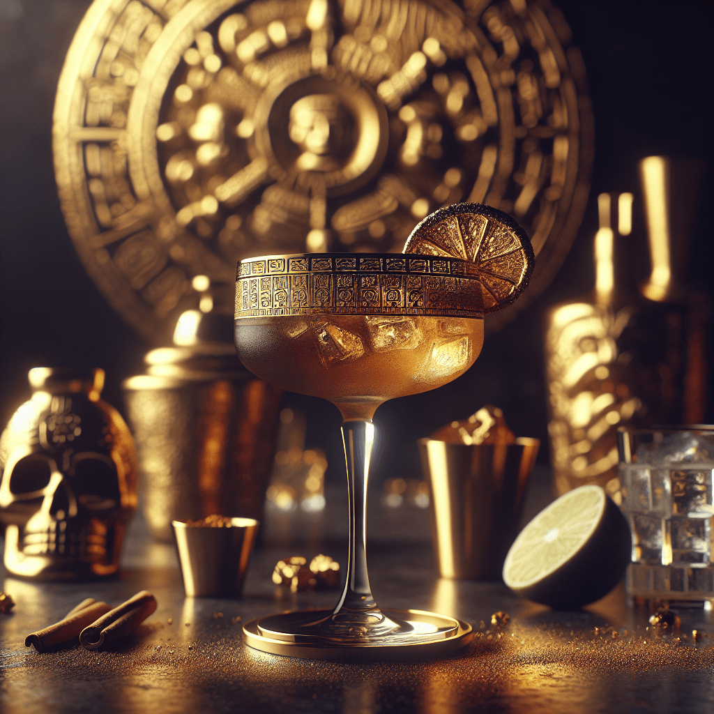 The Golden Aztec, Opulent Aztec-inspired cocktail with chocolate ...