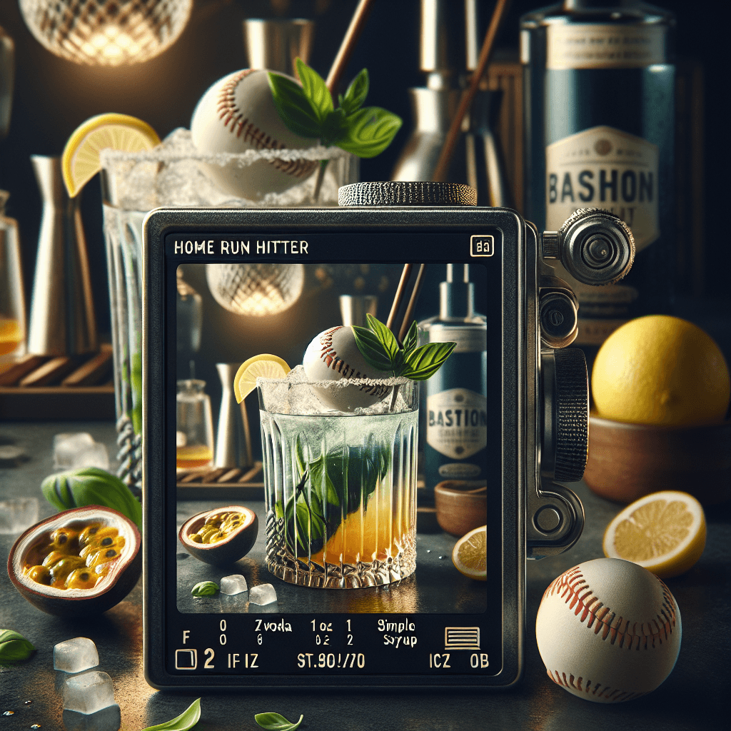 The Home Run Hitter, Sweet and tough cocktail inspired by softball spirit