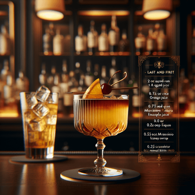 The Last and First, Fruity, semisweet celebratory cocktail