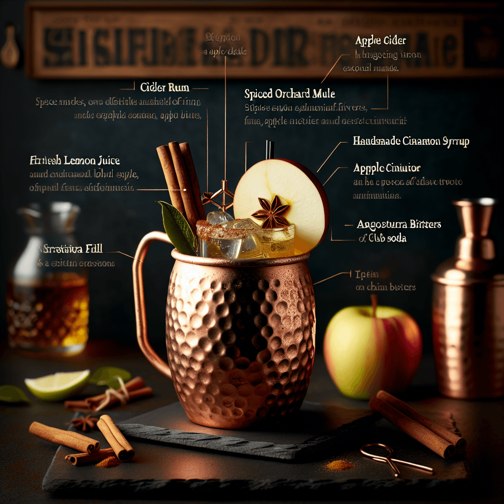 The Spiced Orchard Mule, Complex, warming cocktail with autumn-inspired ...