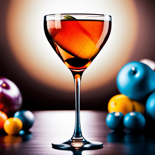 The Wonderland, Whimsical forest cocktail with floral gin and plum liqueur