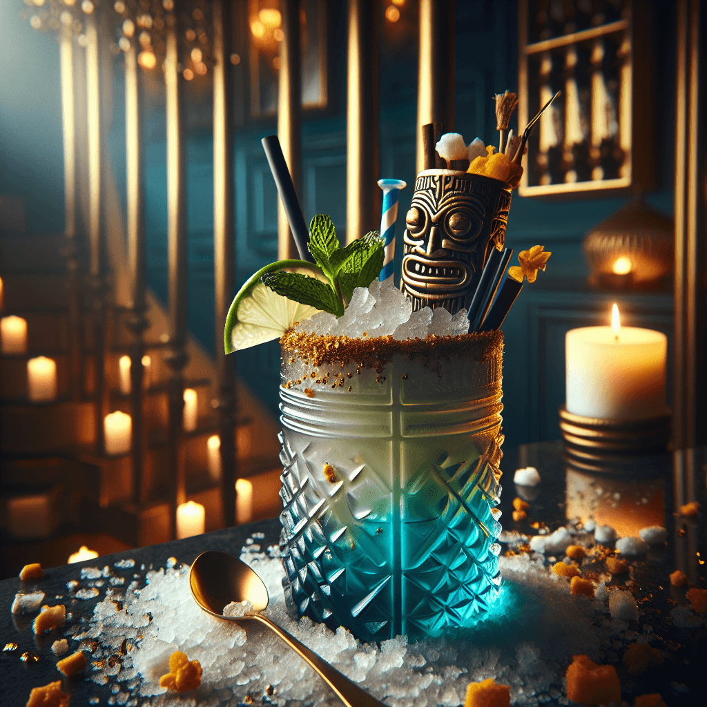 Treasure Map Tiki Twist, Tropical spiced rum cocktail inspired by The ...