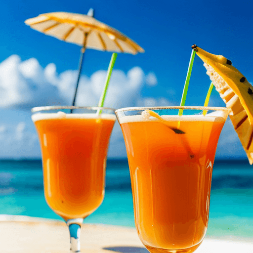 Tropical Bliss Smash, Exotic tropical cocktail with passionfruit, lime ...