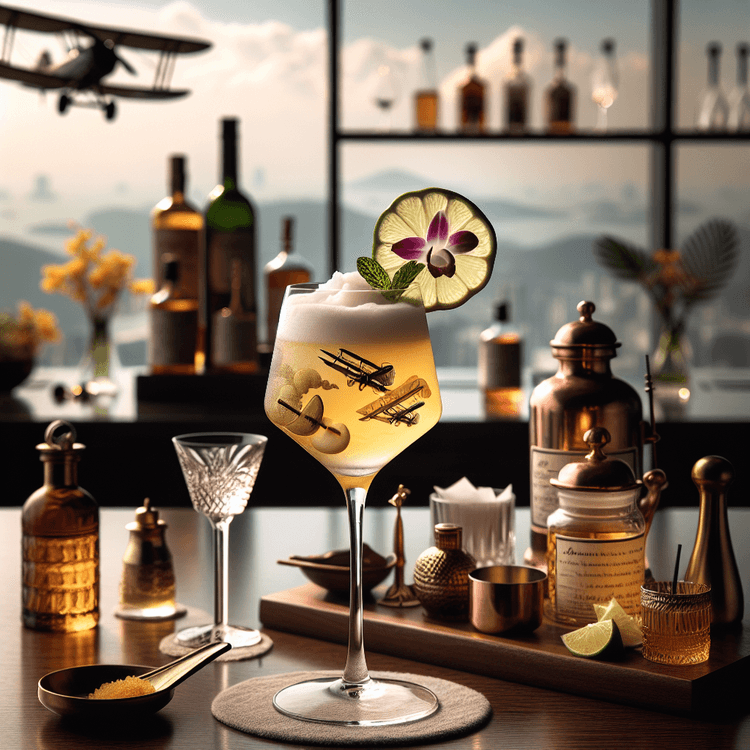 Tropical Cloud Airmail, Innovative twist on classic Airmail cocktail