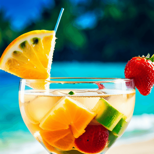 Tropical Enchantment, Tropical cocktail with citrus, sweetness, and ...