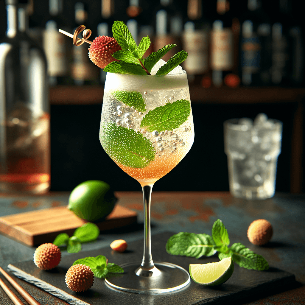 Tropical Lychee Moscato Fizz, Refreshing blend of sweet Moscato wine ...