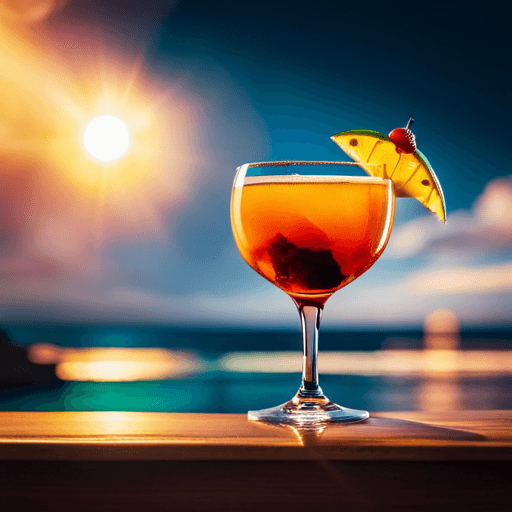 Tropical Mirage, Exotic tropical cocktail with sweet, spicy ...