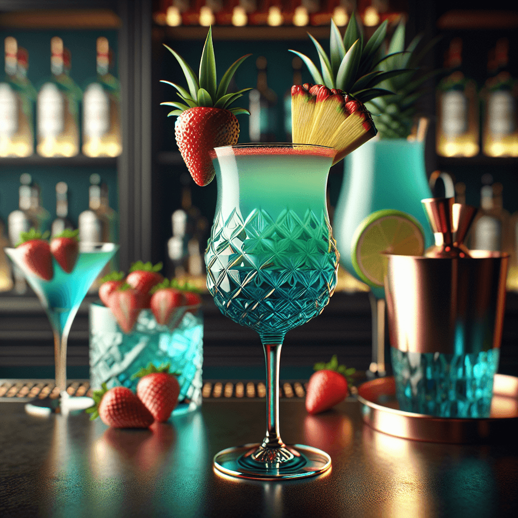 Tropical Mirage, Tropical Mirage cocktail with bold strawberry and ...