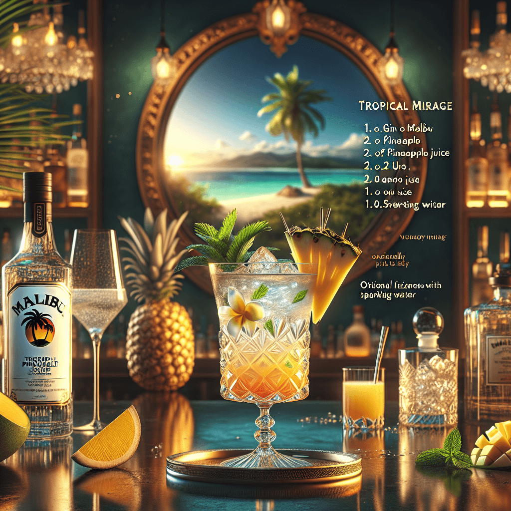 Tropical Mirage, Tropical Mirage: gin, Malibú, jugos tropicales ...