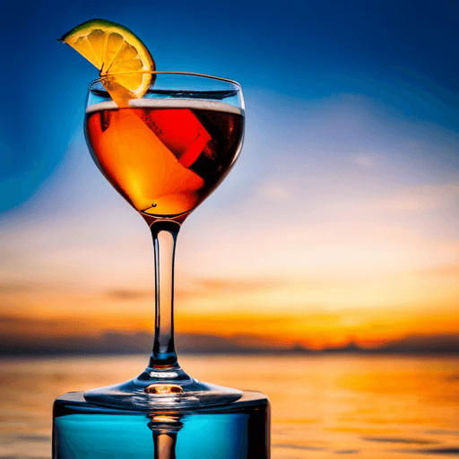 Tropical Nebula, Vibrant cosmic cocktail with refreshing flavors