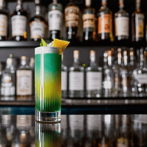 Tropical Pandan Paradise, Lush tropical cocktail with pandan-infused ...