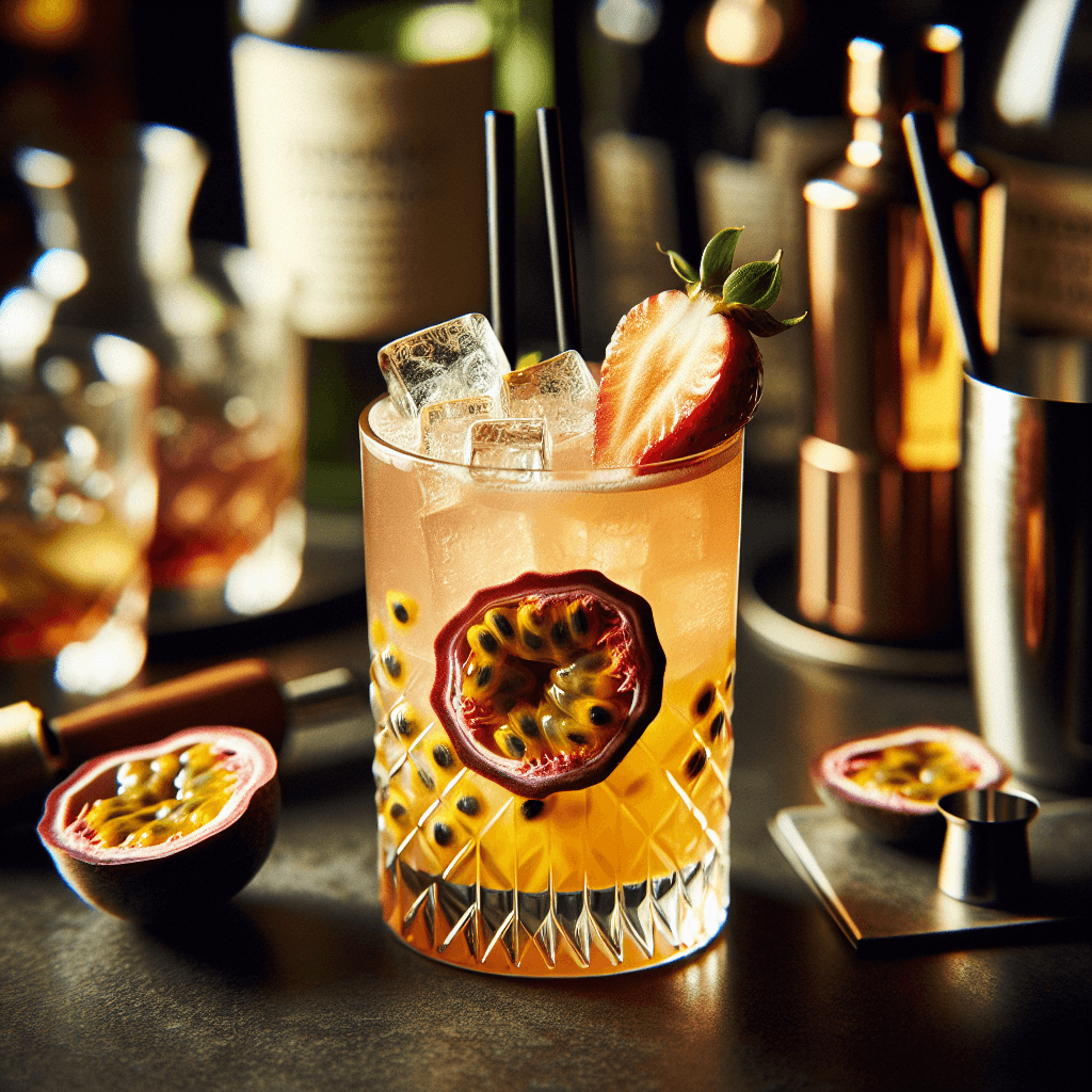 Tropical Serenade, Robust rum and gin with sweet passion fruit and ...