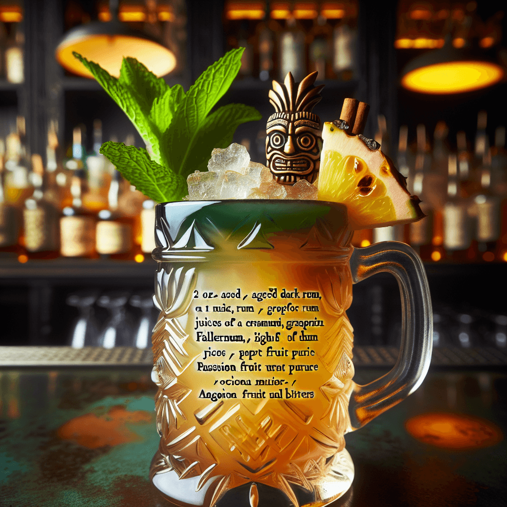 Tropical Tempest, Tropical Tempest tiki cocktail with bold flavors