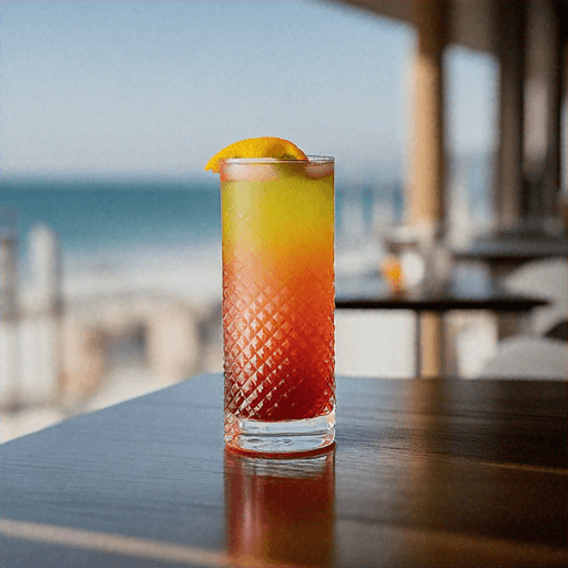 Tuscan Sunset, Vibrant cocktail inspired by Italian countryside