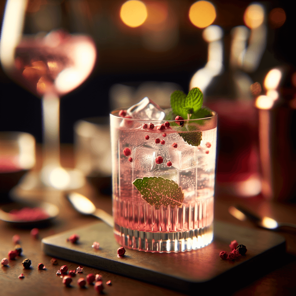 Twilight Blush Cocktail, Vibrant, floral, and refreshing cocktail