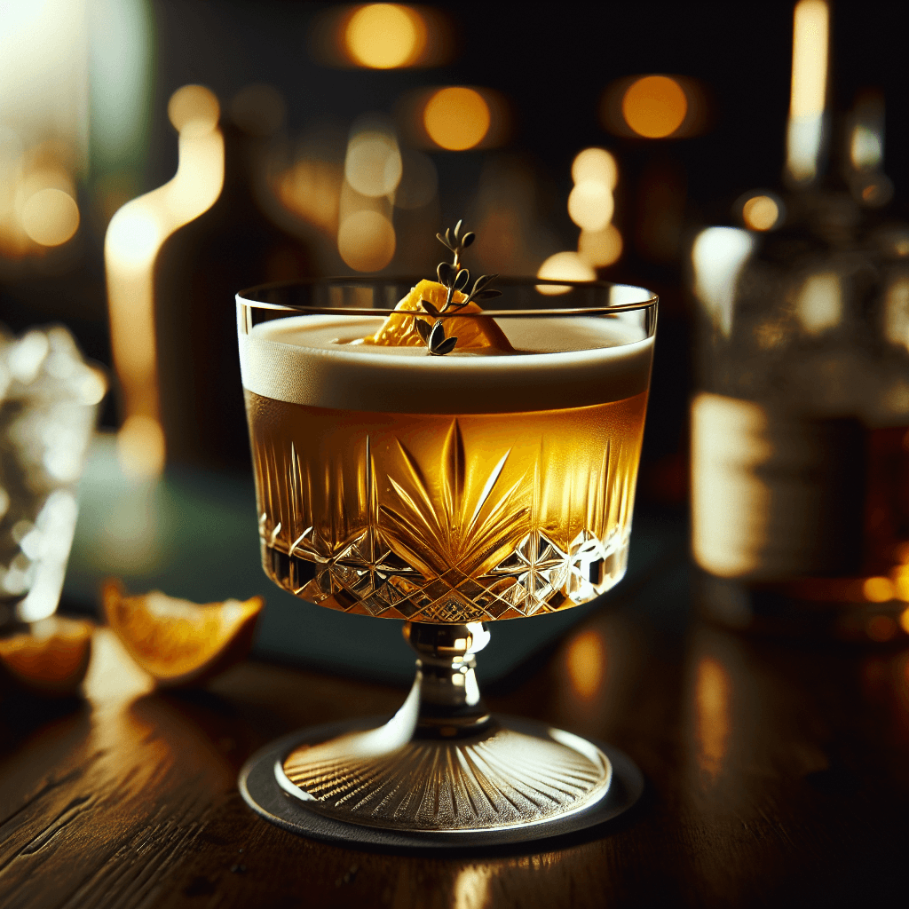 Twilight Sails, An elegant rum-based cocktail with complex flavors
