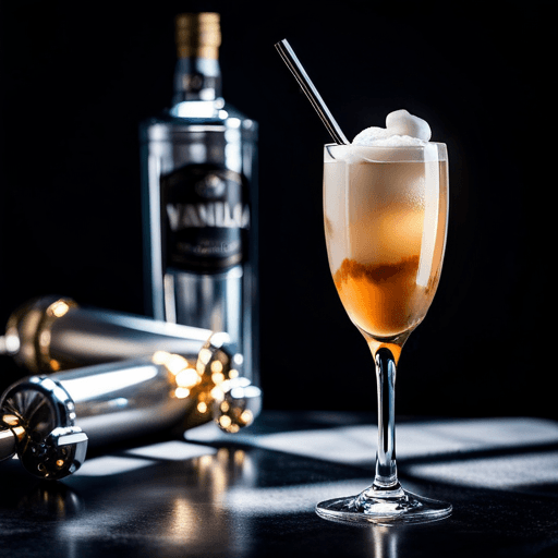 Vanilla Vodka Float, Decadent dessert cocktail with French vanilla ice ...