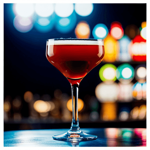 Velvet Dusk, Elegant, complex cocktail with fig, floral, and earthy notes