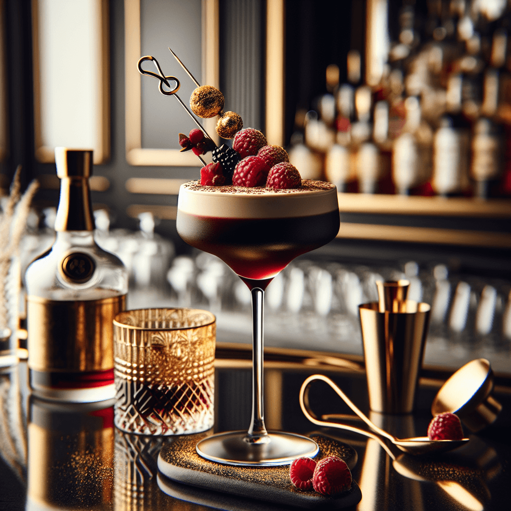 Velvet Midnight Indulgence, Decadent cocktail with chocolate, coffee ...