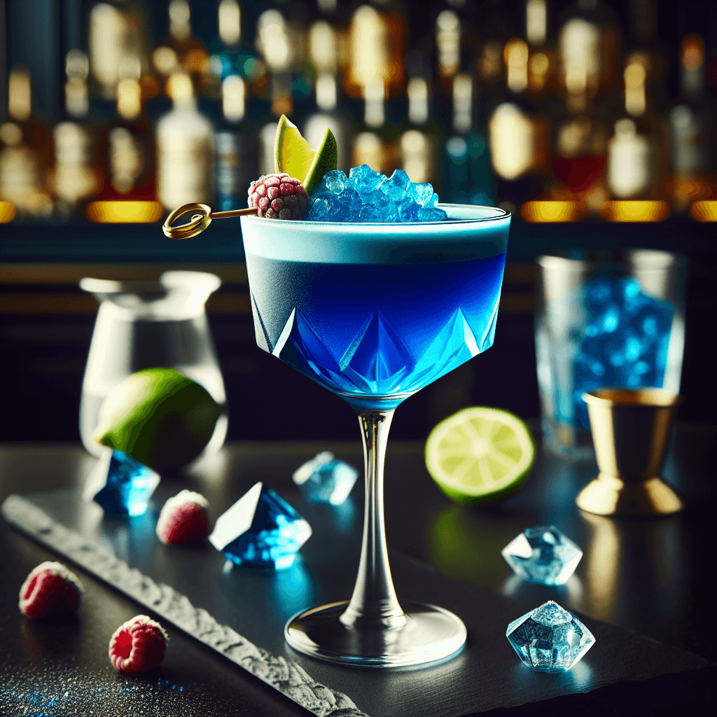 Velvet Sapphire, Smooth, visually captivating cocktail with vibrant ...
