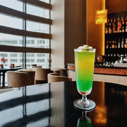 Wasabi Breeze, Daring Wasabi Breeze cocktail with gin, honey, and citrus