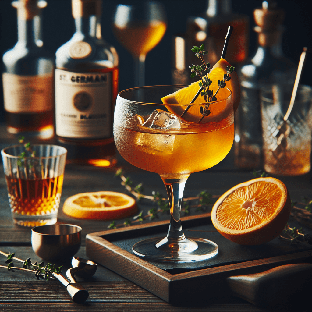 Whiskey Citrus Blossom, Whiskey Citrus Blossom cocktail with complex ...