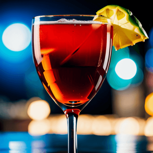 Whiskey Red Star, Bold, red, rockstar cocktail with whisky, Campari ...