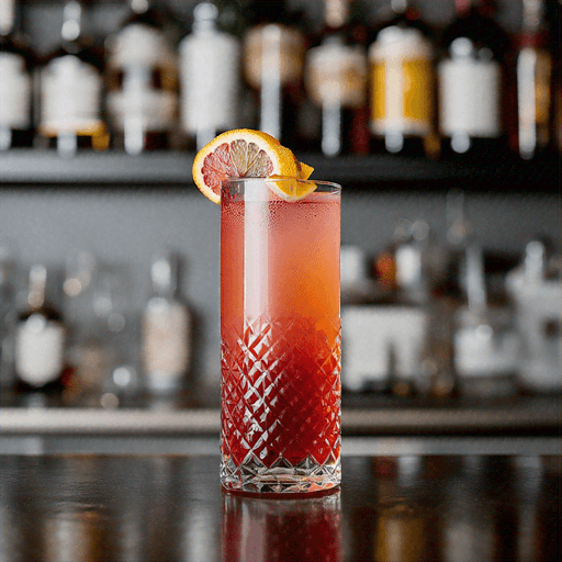 Winter Solstice Spritz, Festive holiday cocktail with tequila, blood ...