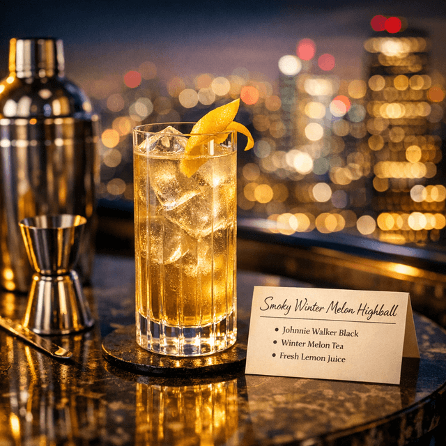 Winter Walker Highball, Sophisticated highball with smoky and sweet ...