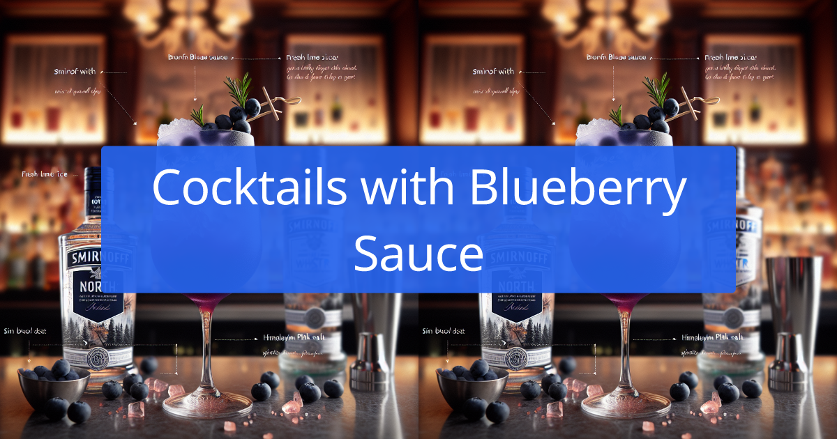Cocktail Recipes With Blueberry Sauce Created By Ai