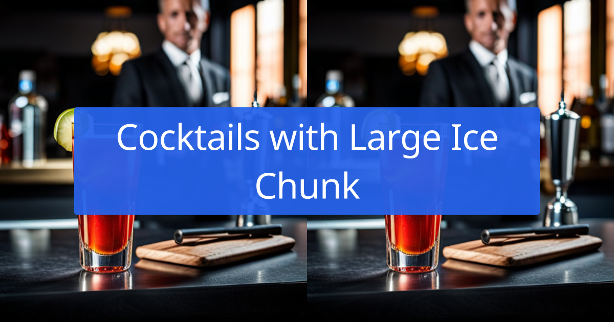 Cocktail Recipes with Large Ice Chunk created by AI