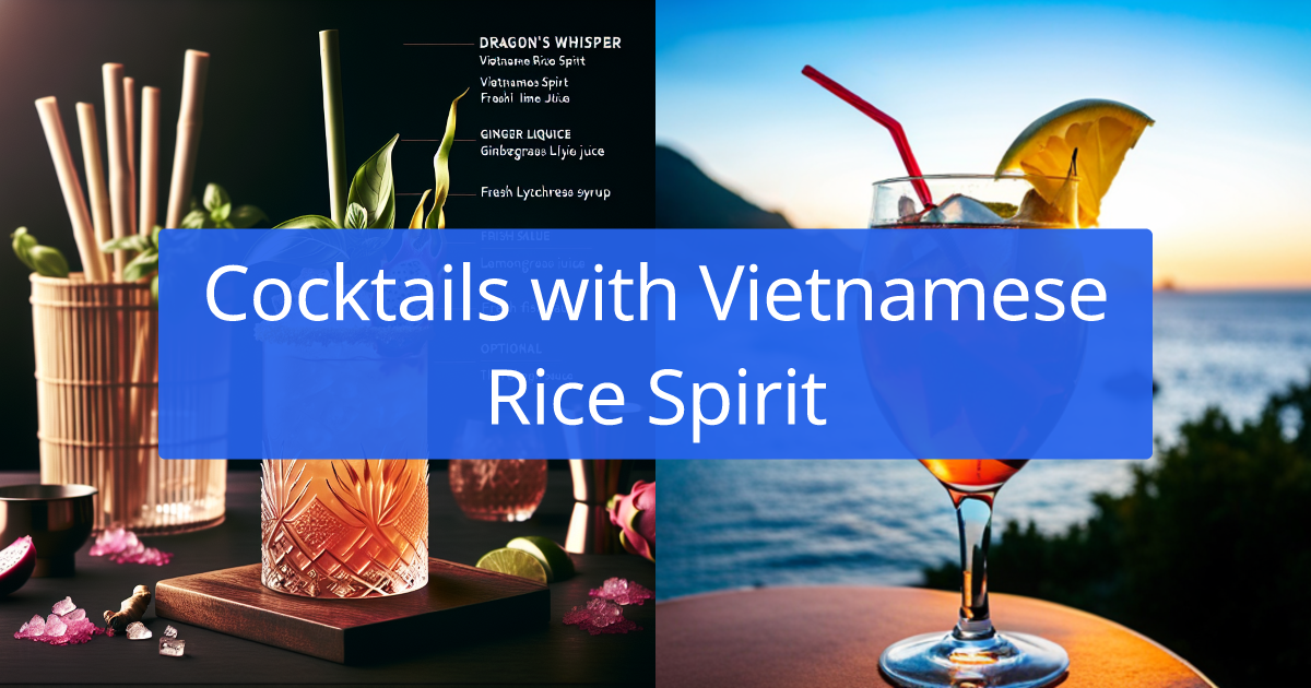 Cocktail Recipes with Vietnamese Rice Spirit created by AI
