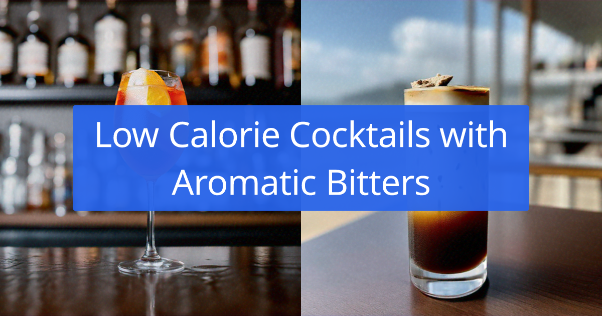 19 Low Calorie Cocktail Recipes with Aromatic Bitters created by AI
