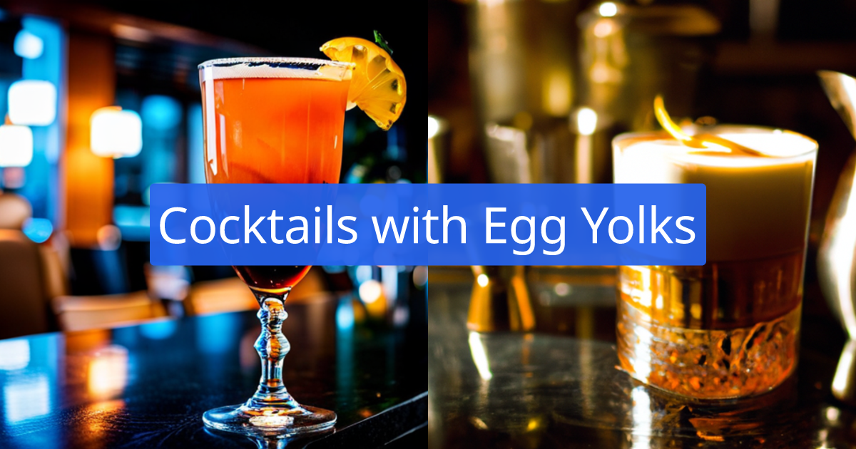 Cocktail Recipes With Egg Yolks Created By Ai