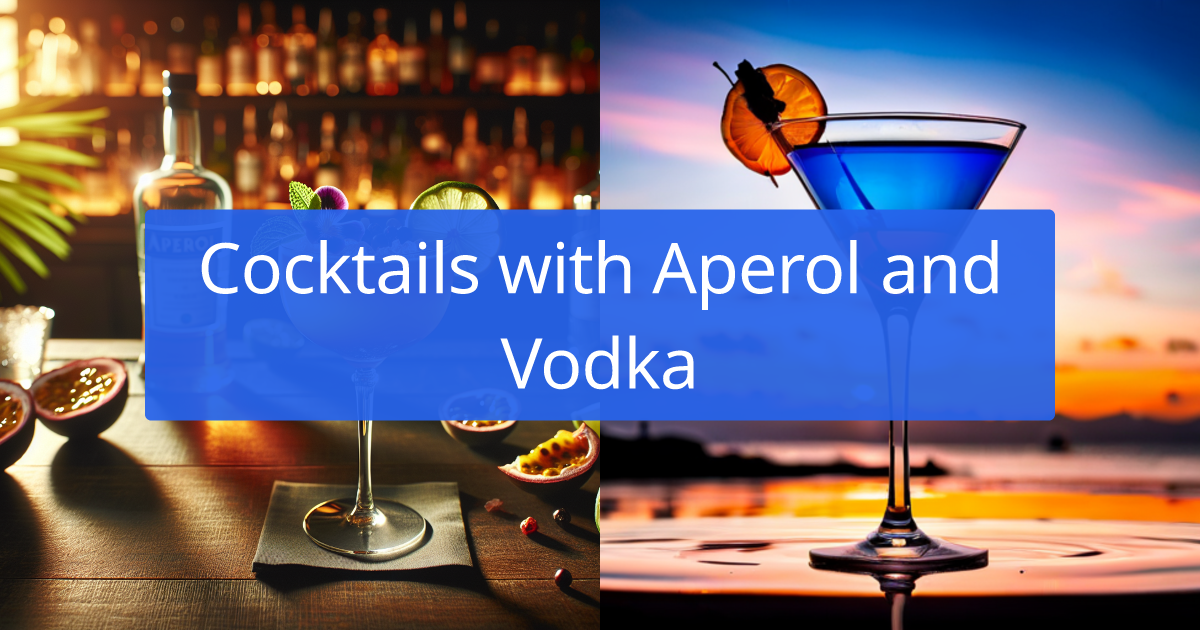 Cocktail Recipes With Aperol And Vodka Created By Ai