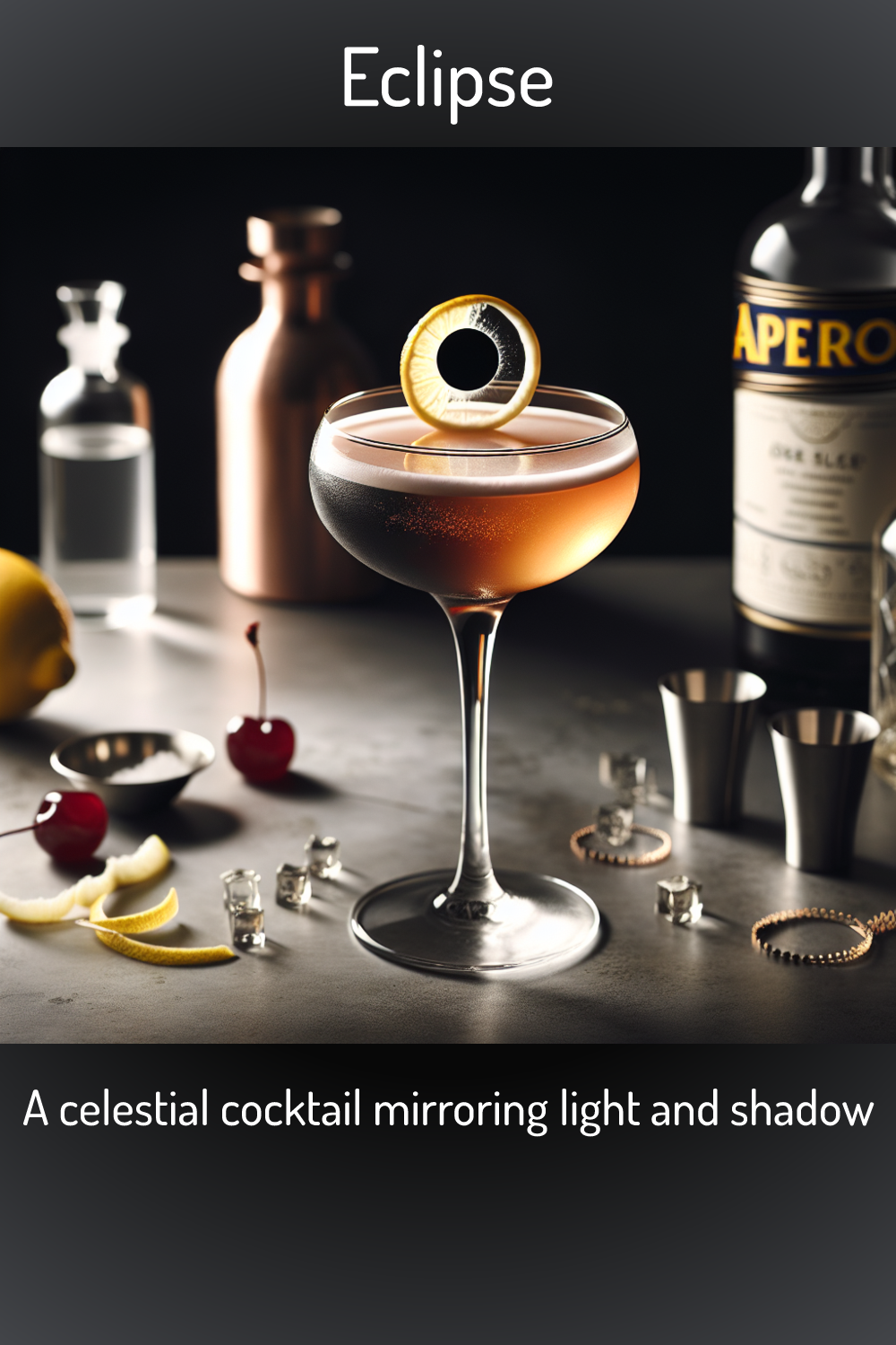 Eclipse A Celestial Cocktail Mirroring Light And Shadow