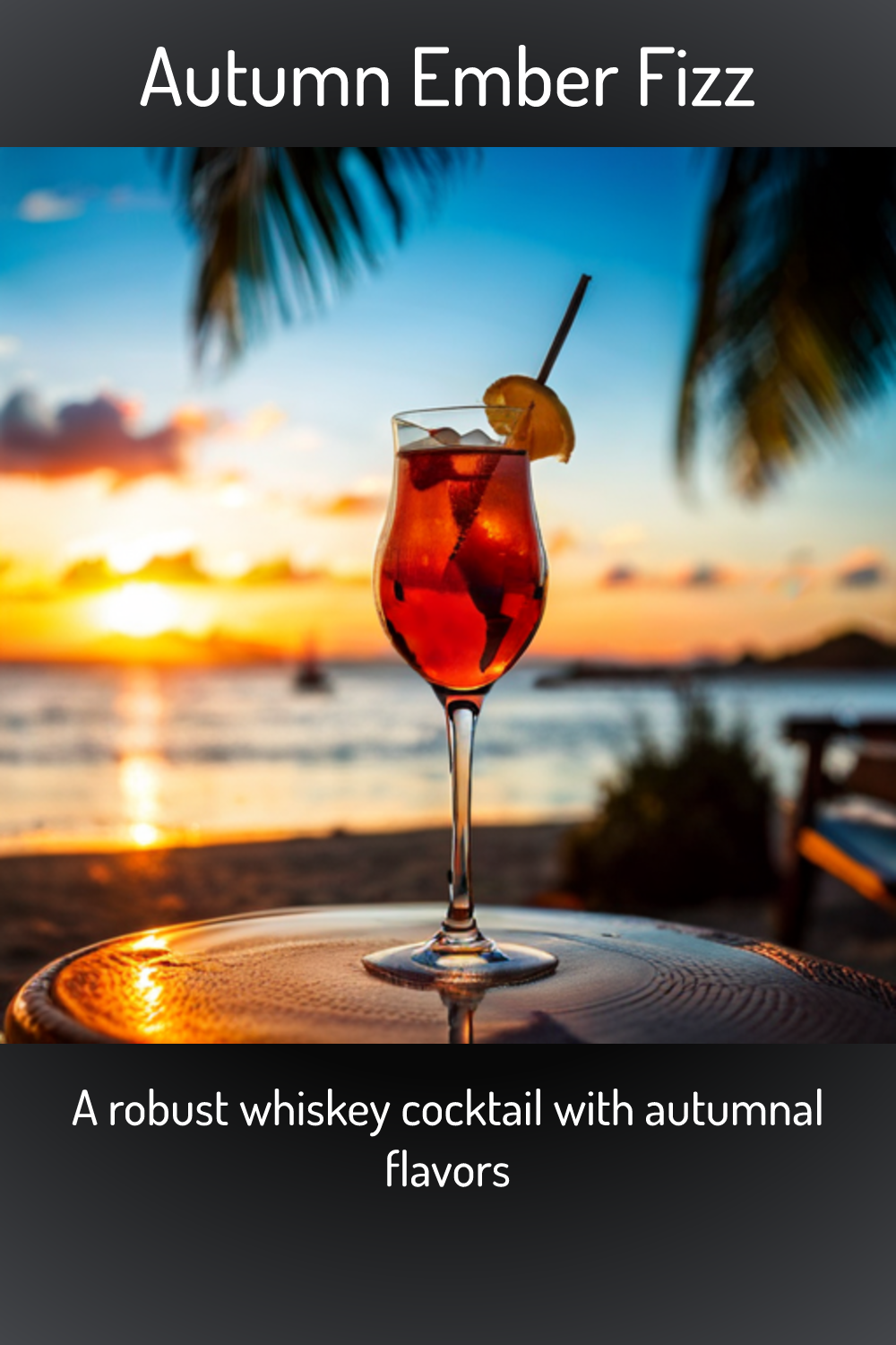 Autumn Ember Fizz A Robust Whiskey Cocktail With Autumnal Flavors