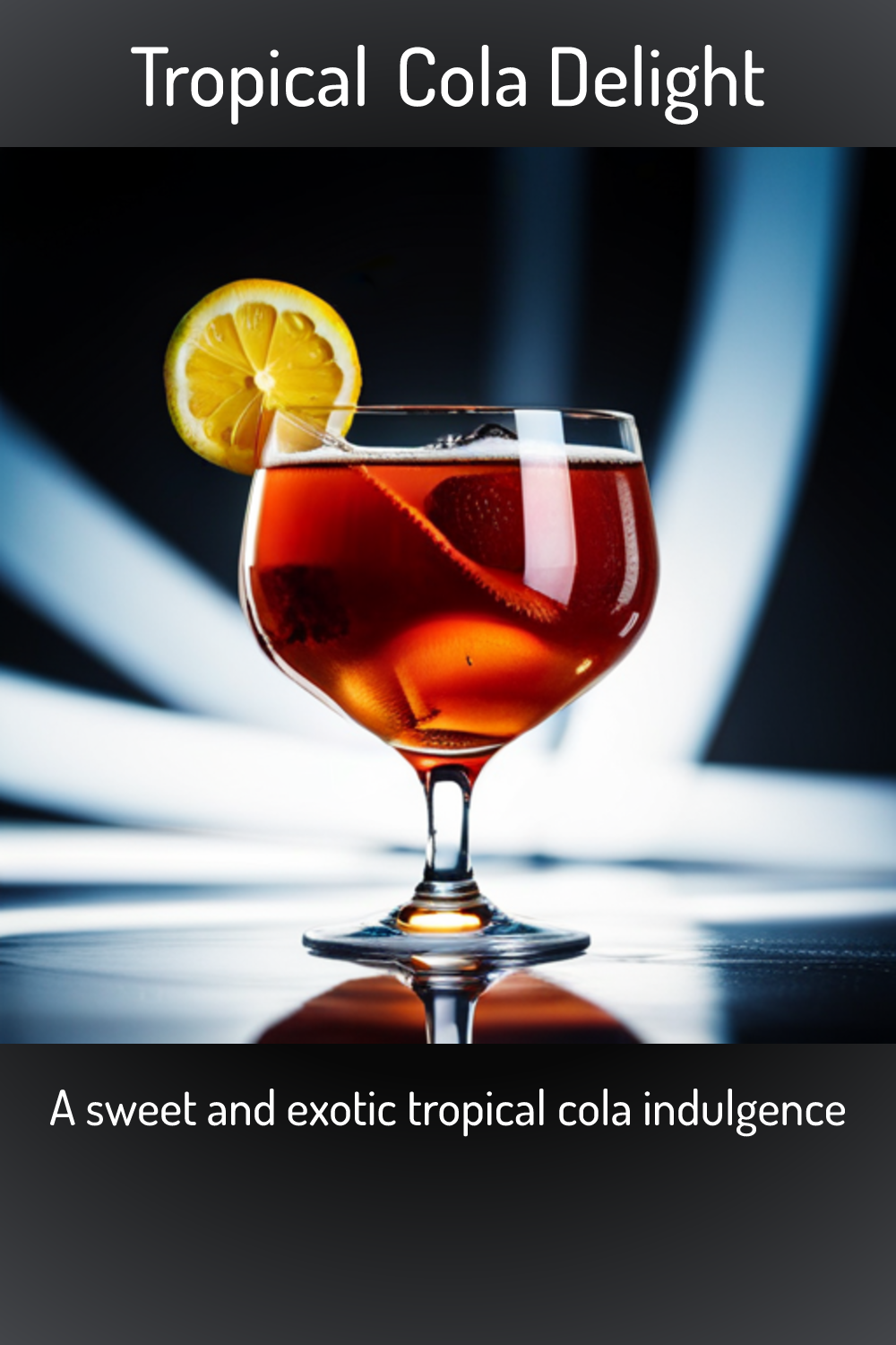 Tropical Cola Delight, A sweet and exotic tropical cola indulgence