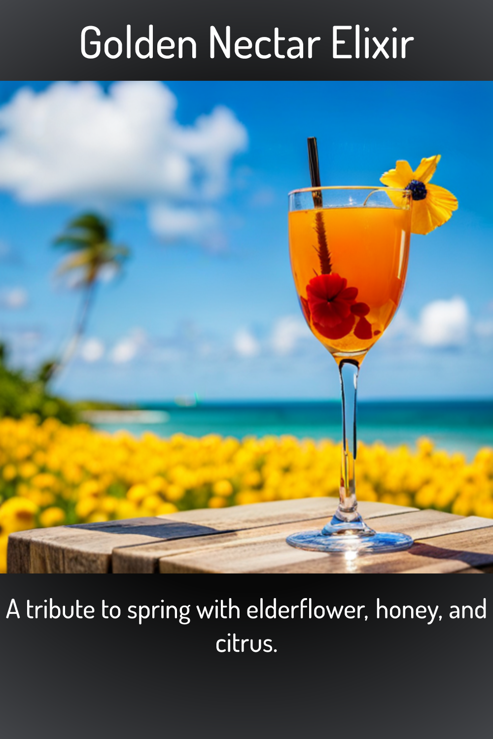 Golden Nectar Elixir A Tribute To Spring With Elderflower Honey And