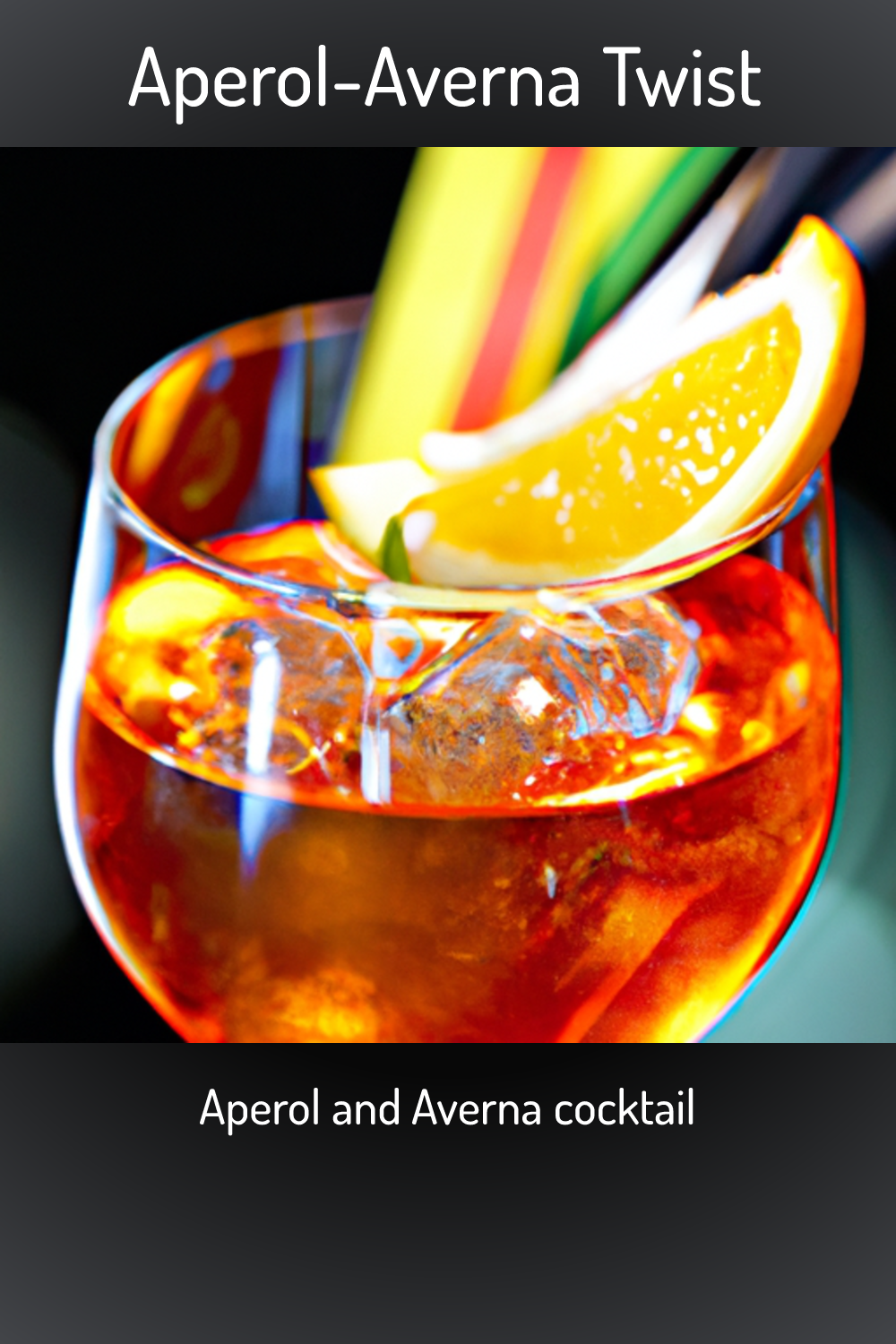 Aperol-Averna Twist, Aperol and Averna cocktail
