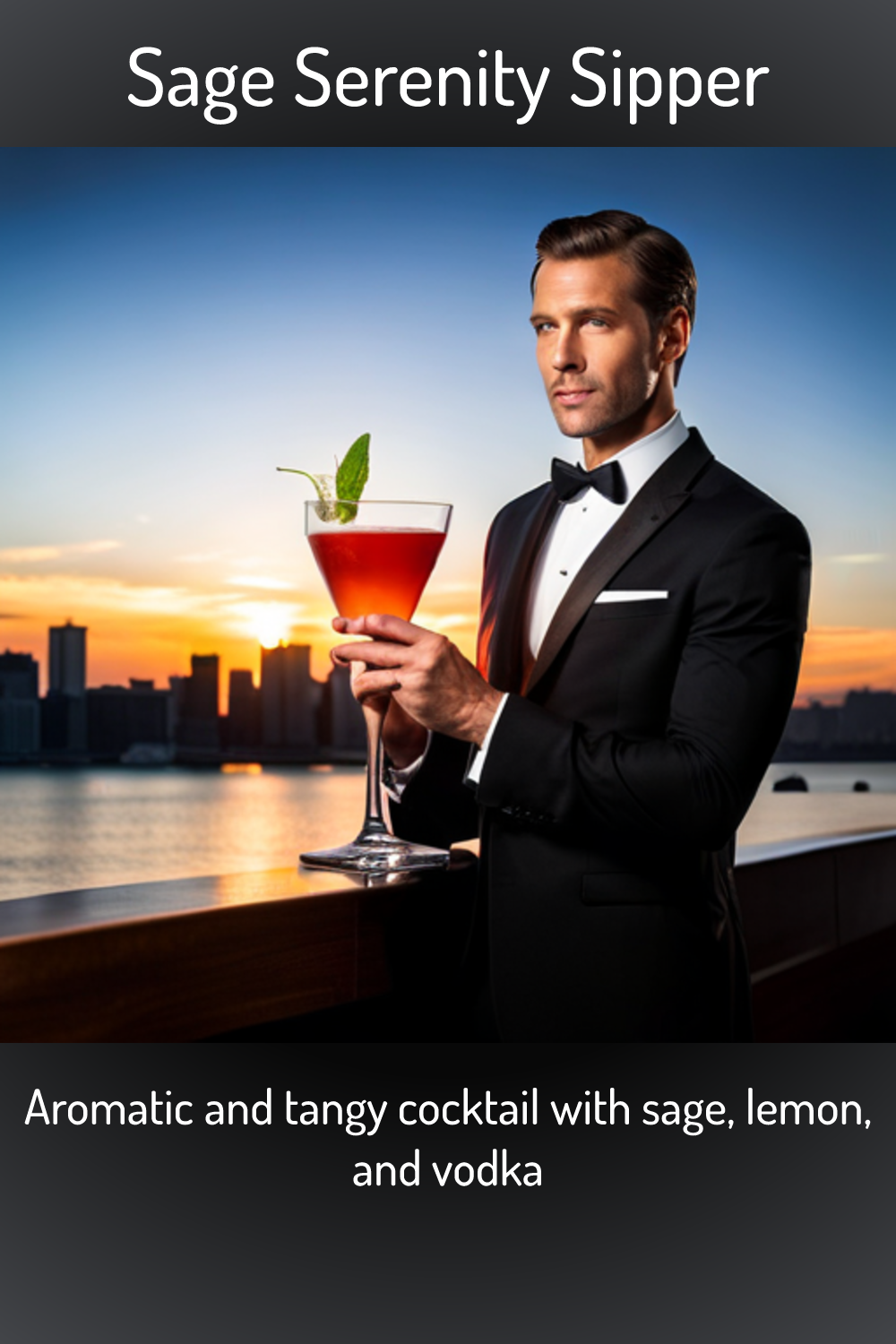 Sage Serenity Sipper Aromatic And Tangy Cocktail With Sage Lemon And