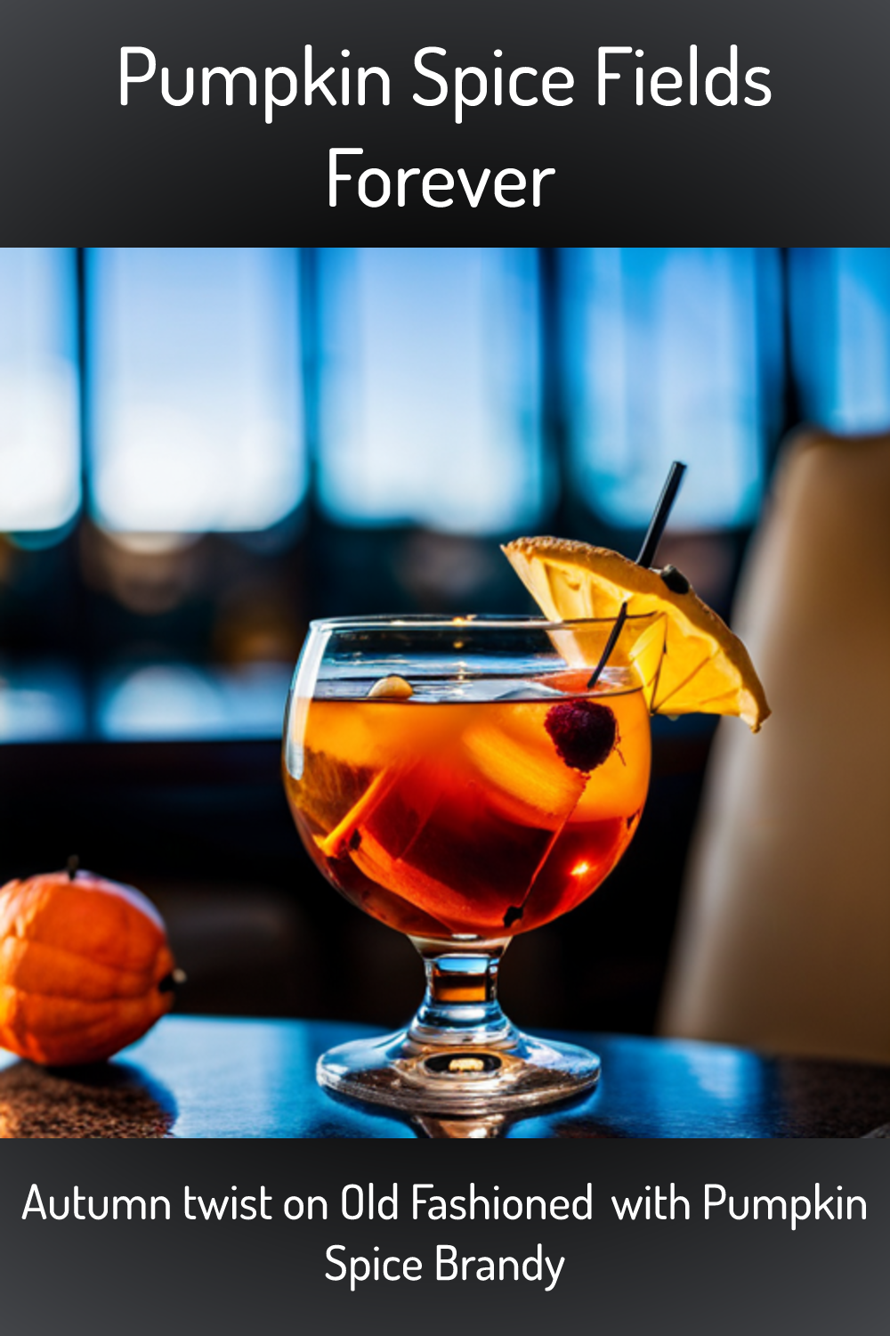 Pumpkin Spice Fields Forever, Autumn twist on Old Fashioned with ...