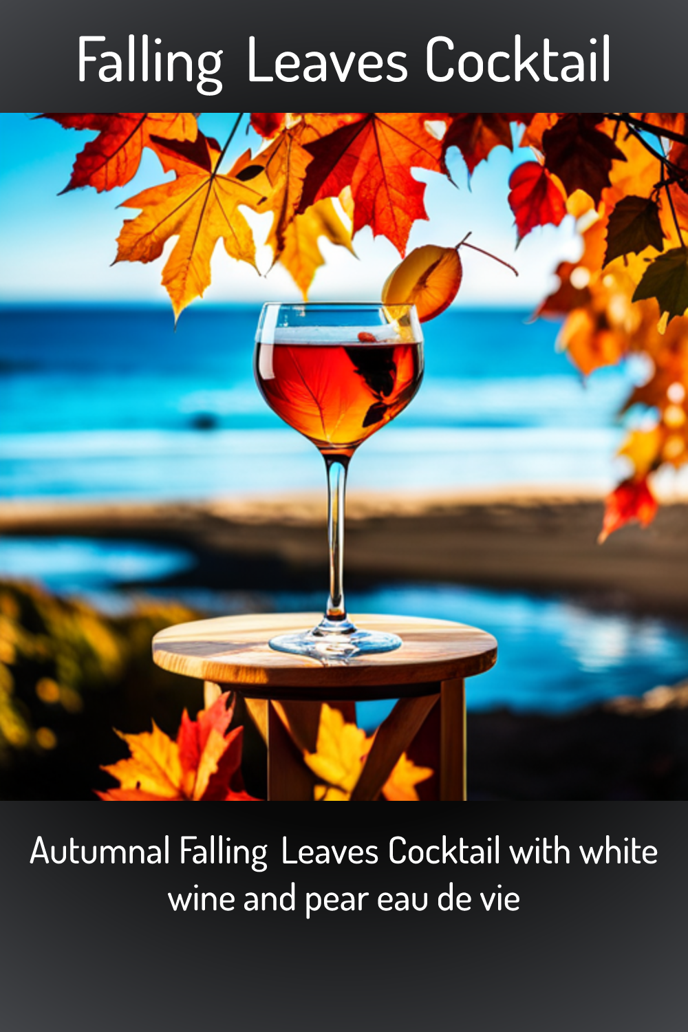 Falling Leaves Cocktail Autumnal Falling Leaves Cocktail With White
