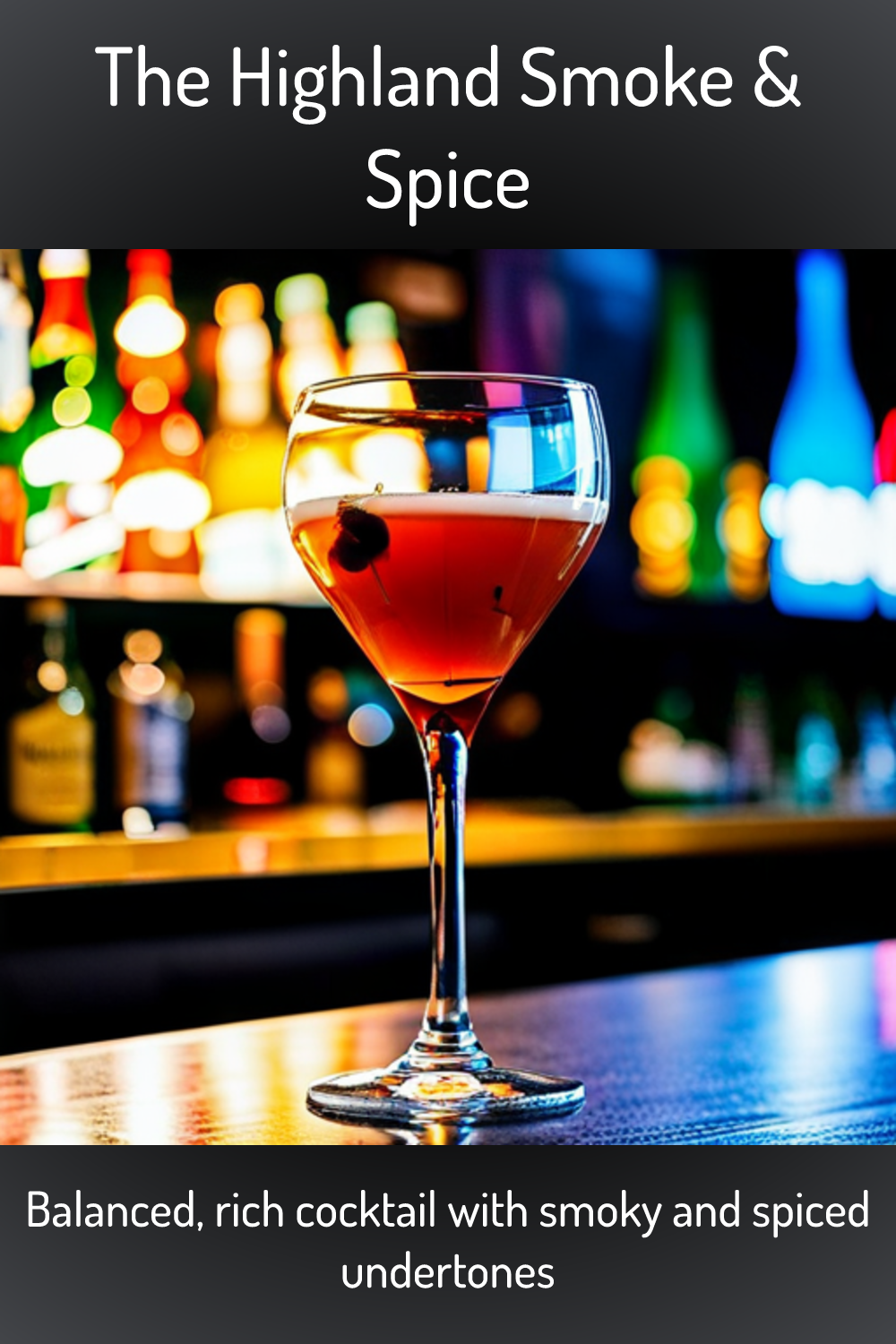 The Highland Smoke & Spice, Balanced, rich cocktail with smoky and ...