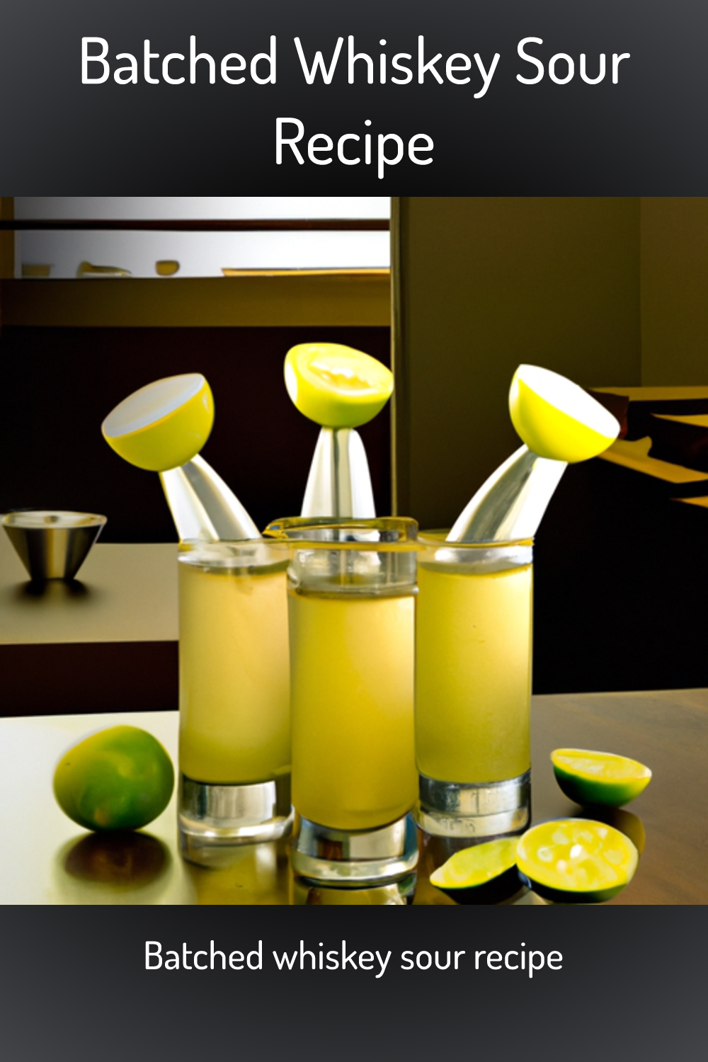 Batched Whiskey Sour Recipe, Batched whiskey sour recipe