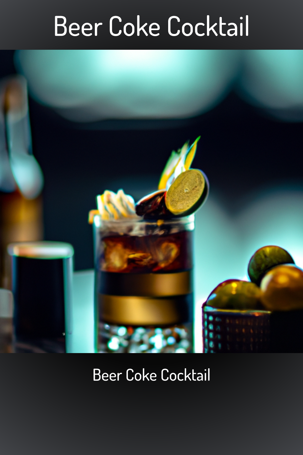 Beer Coke Cocktail, Beer Coke Cocktail