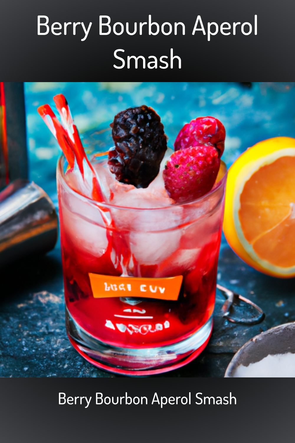 Berry Bourbon Aperol Smash, Berry Bourbon Aperol Smash