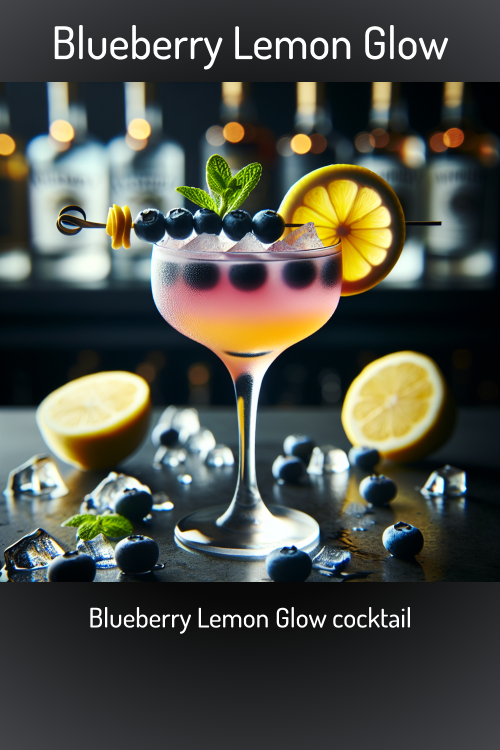 Blueberry Lemon Glow, Blueberry Lemon Glow cocktail