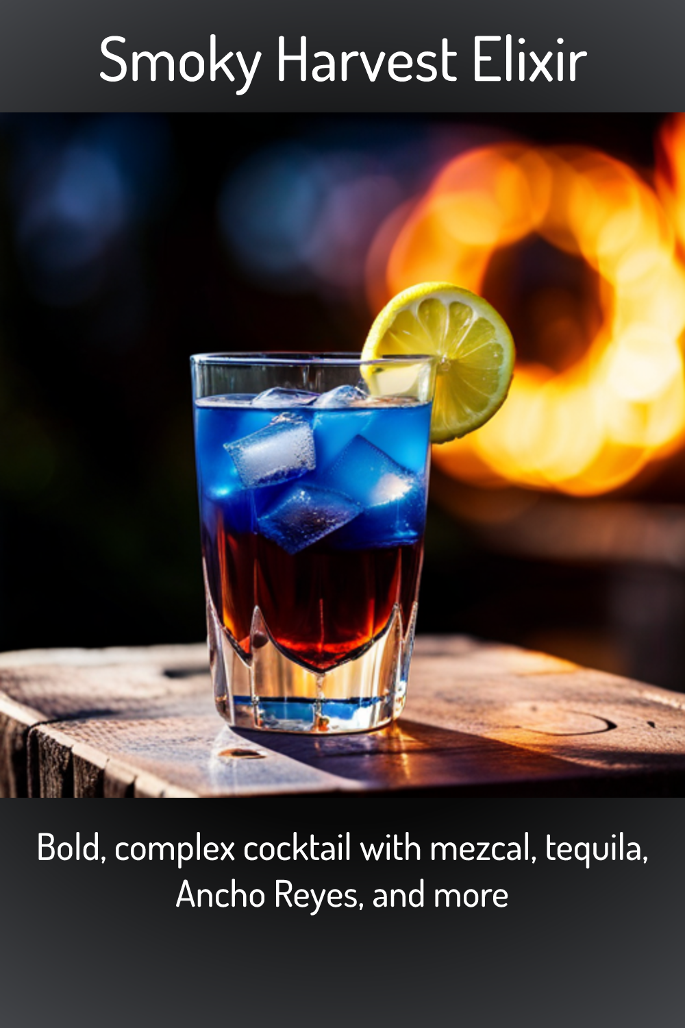 Smoky Harvest Elixir Bold Complex Cocktail With Mezcal Tequila