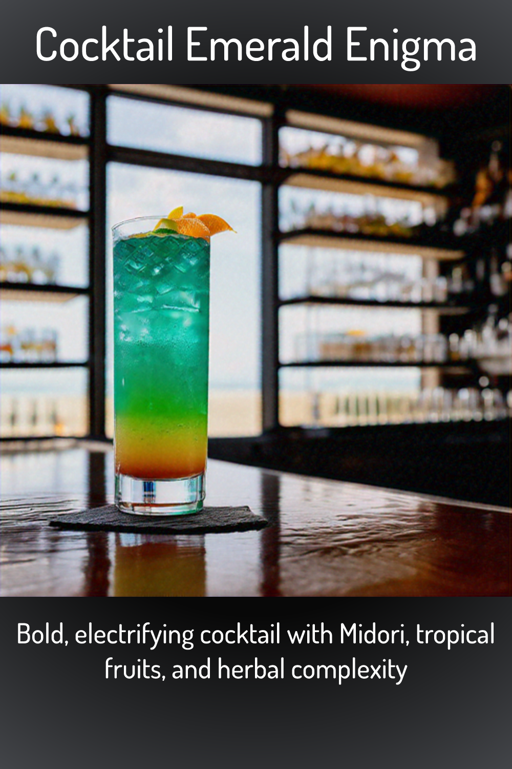 Cocktail Emerald Enigma Bold Electrifying Cocktail With Midori
